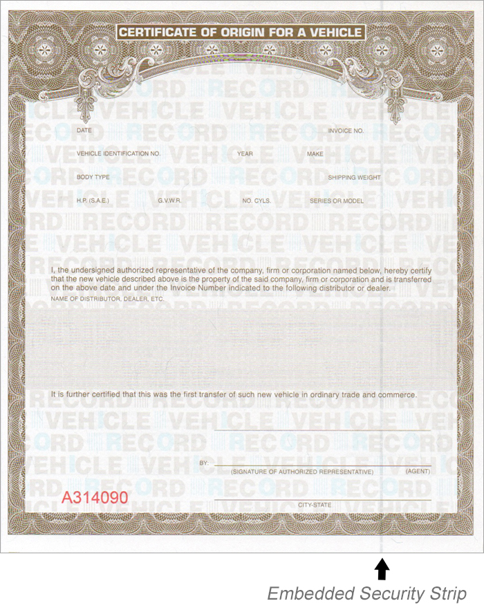 MCOs Manufacturer Certificate of Origin MCO/MSO MCO Store.com